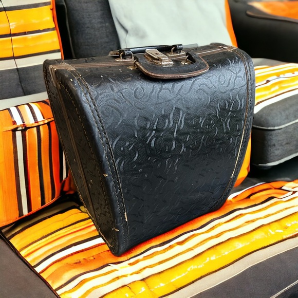 Other | Mcm Vintage Black Hard Shell Bowling Ball Hardshell Case Rare ...